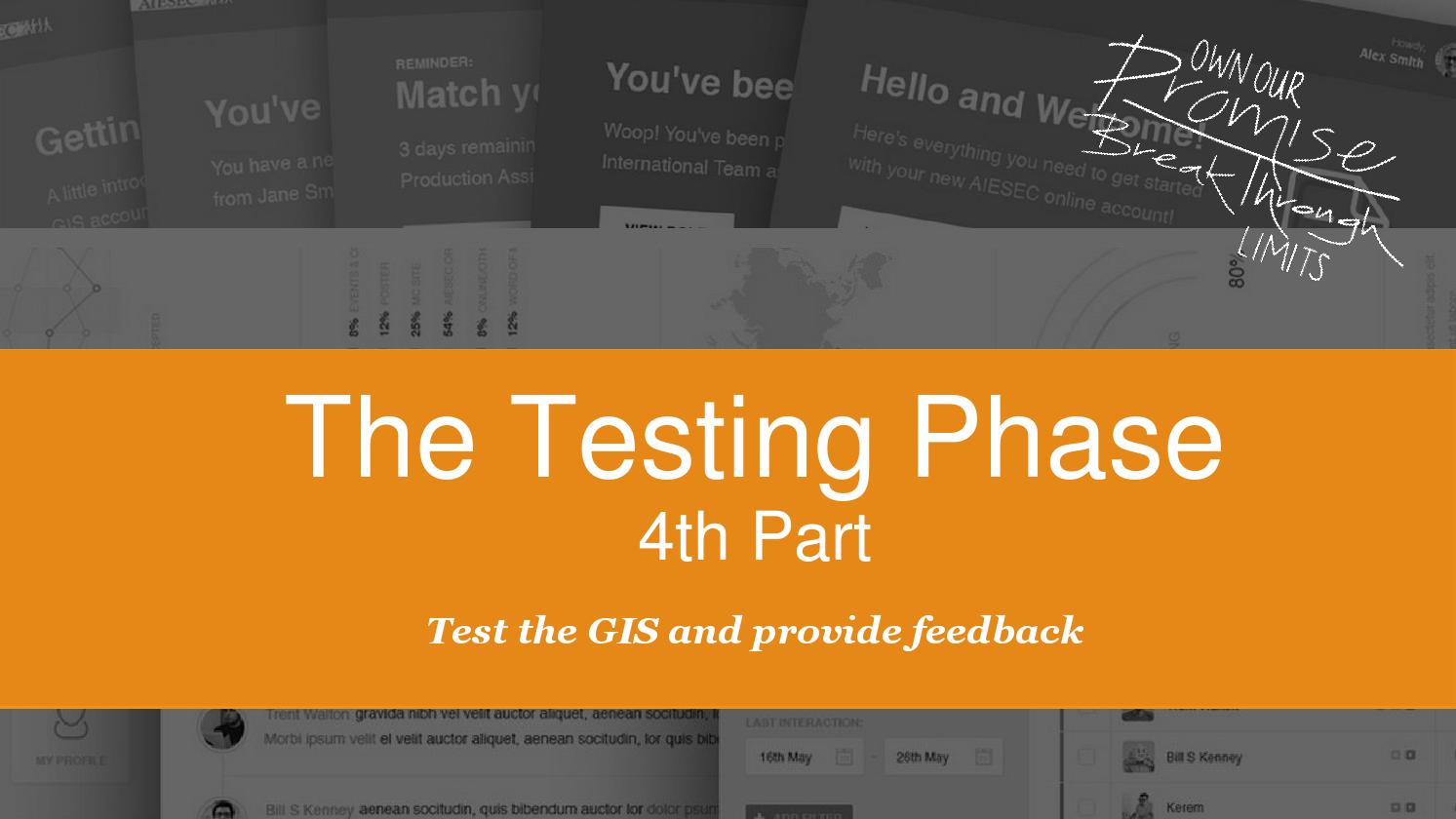 GIS Testing guide - 4 by AIESEC International - Issuu