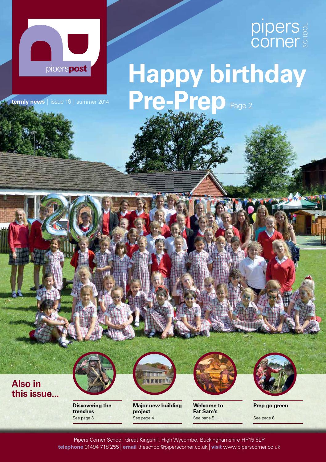 Pipers Post Summer 2014 by Pipers Corner School - Issuu