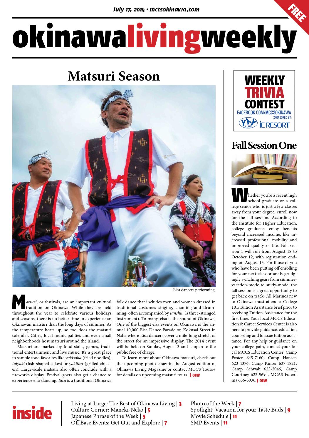 Okinawa Living Weekly by MCCS Okinawa - Issuu