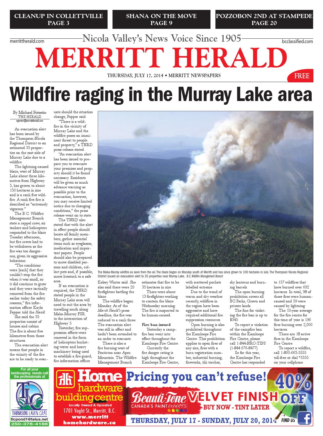 Merritt Herald - July 17, 2014 by Merritt Herald - Issuu