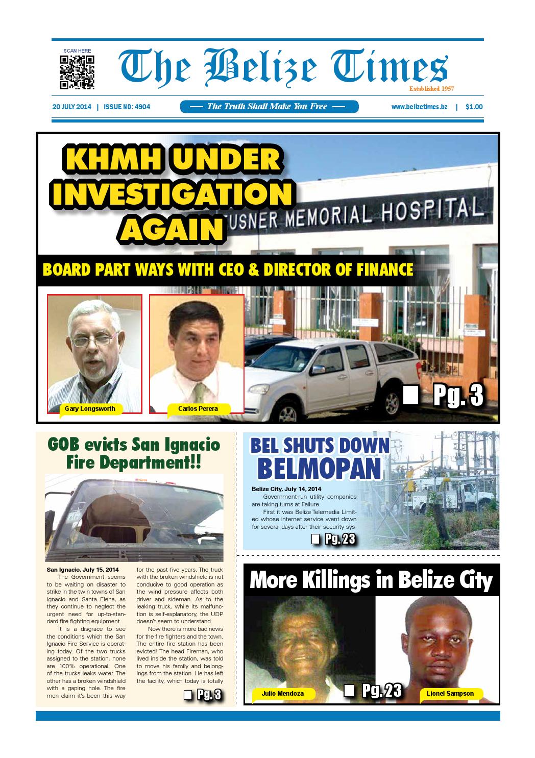 Belize Times July 20, 2014 by Belize Times Press - Issuu