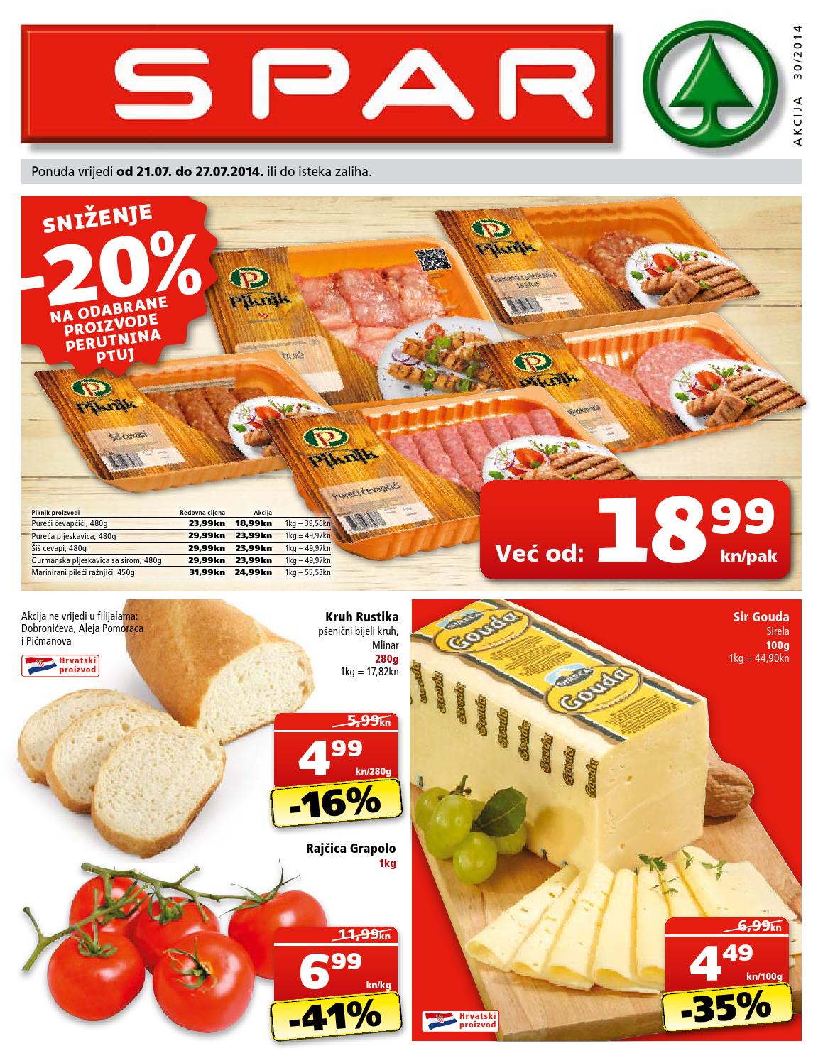 Spar katalog supermarket do 27 07 2014 by Catalog.hr - Issuu