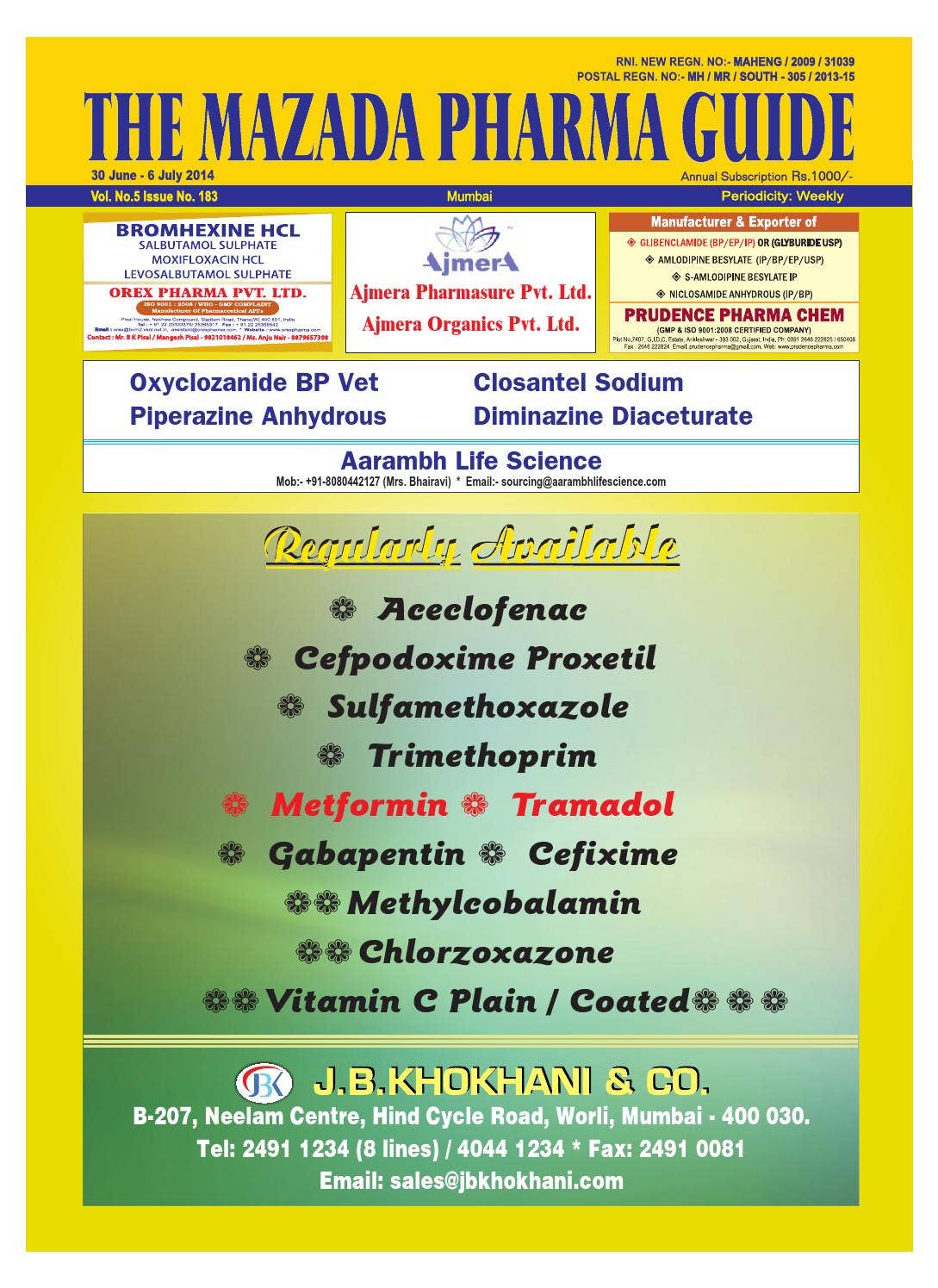 The Mazada Pharma Guide 30th June - 6th July 2014 by The Mazada Pharma ...