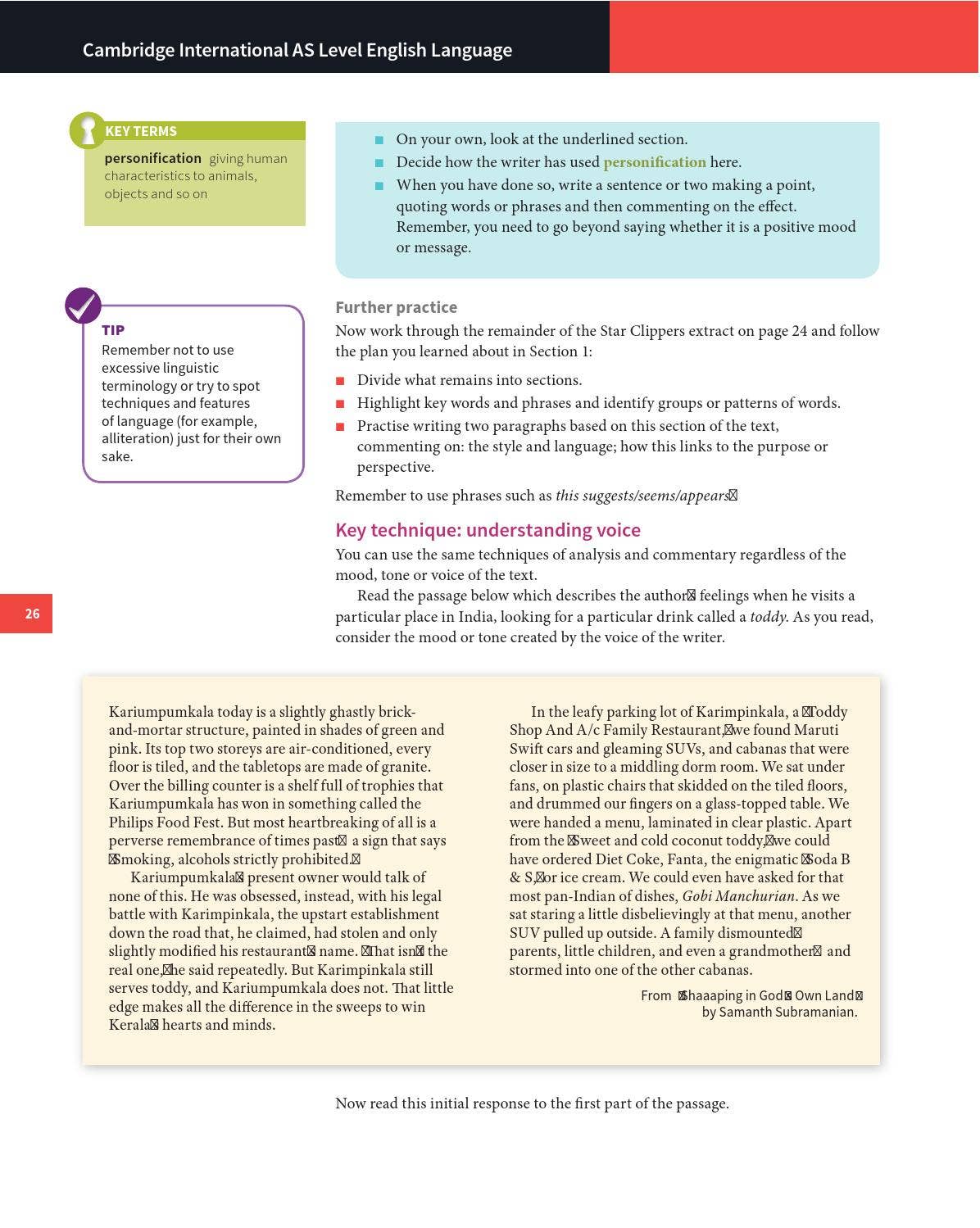 Cambridge International AS and A Level English Language Coursebook by ...
