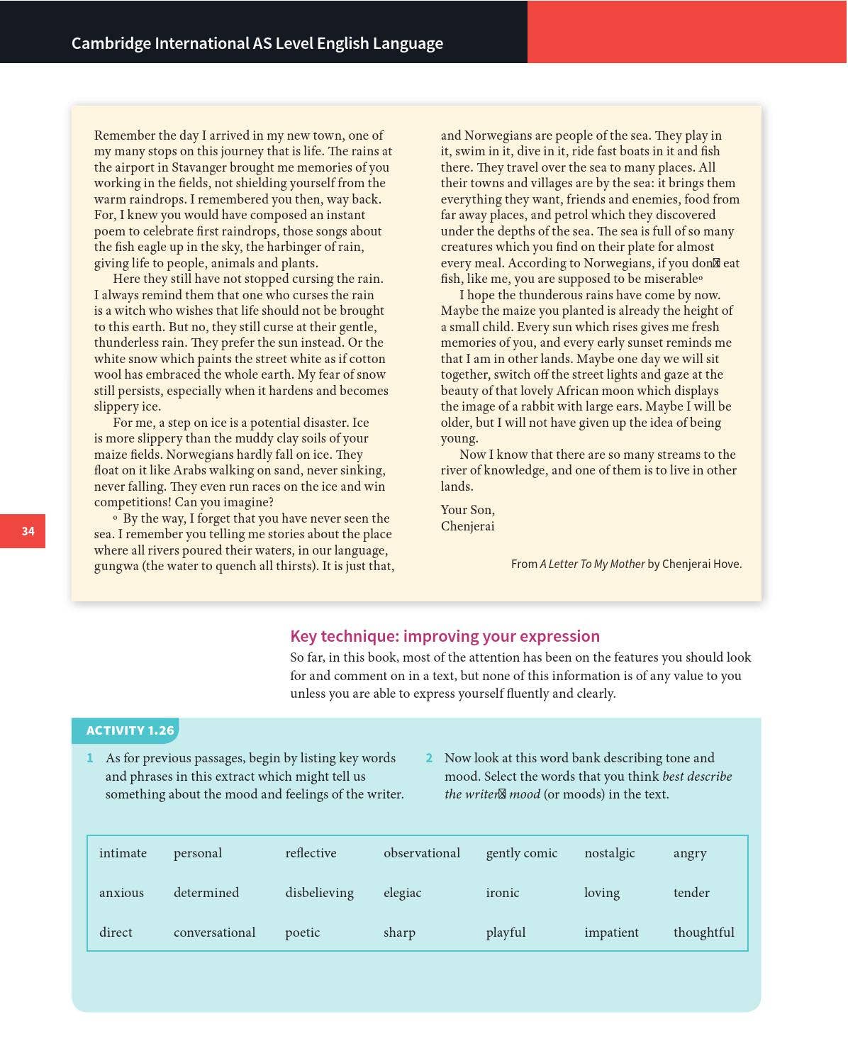 Cambridge International AS and A Level English Language Coursebook by ...