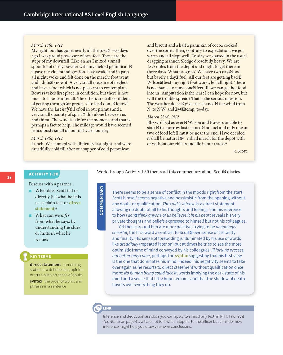 Cambridge International AS and A Level English Language Coursebook by ...
