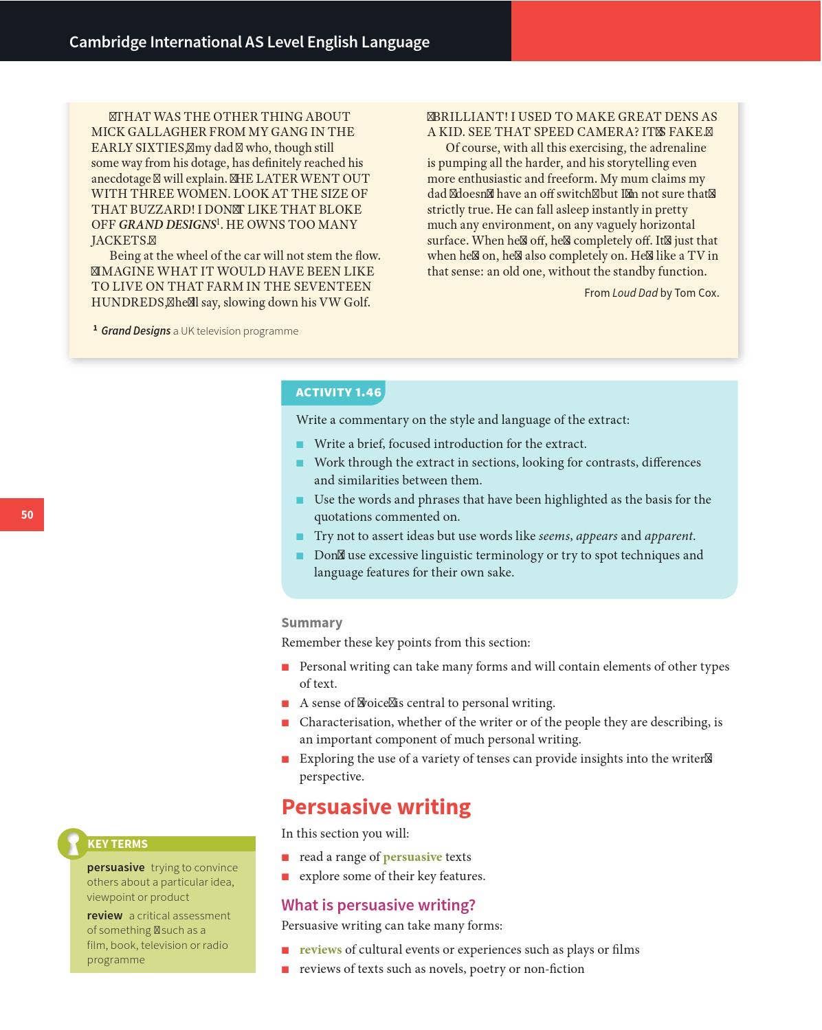 Cambridge International AS and A Level English Language Coursebook by ...