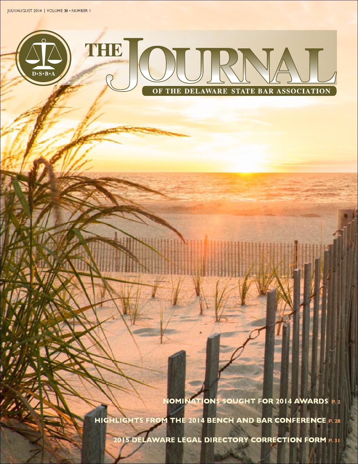 DSBA Bar Journal July/August 2014 by DSBAMedia - Issuu