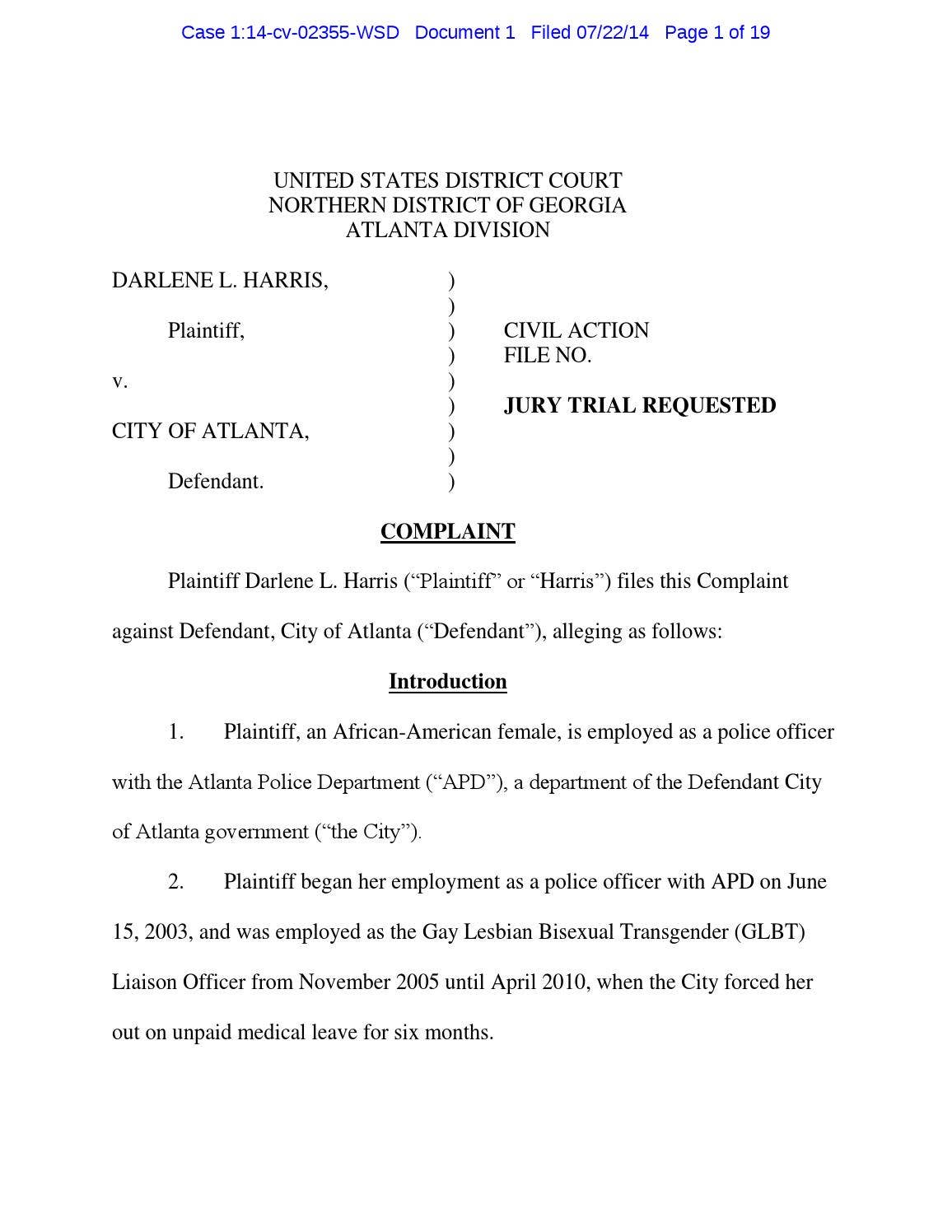 Former Atlanta Police LGBT liaison sues city by Georgia Voice, a Rough ...