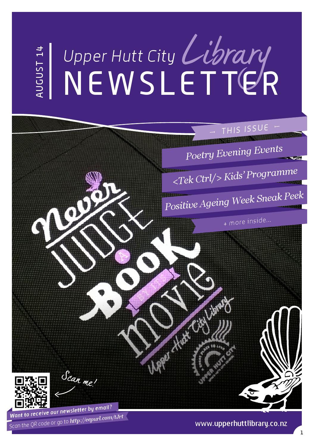 Upper Hutt City Library - August 2014 by Upper Hutt City Libraries - Issuu