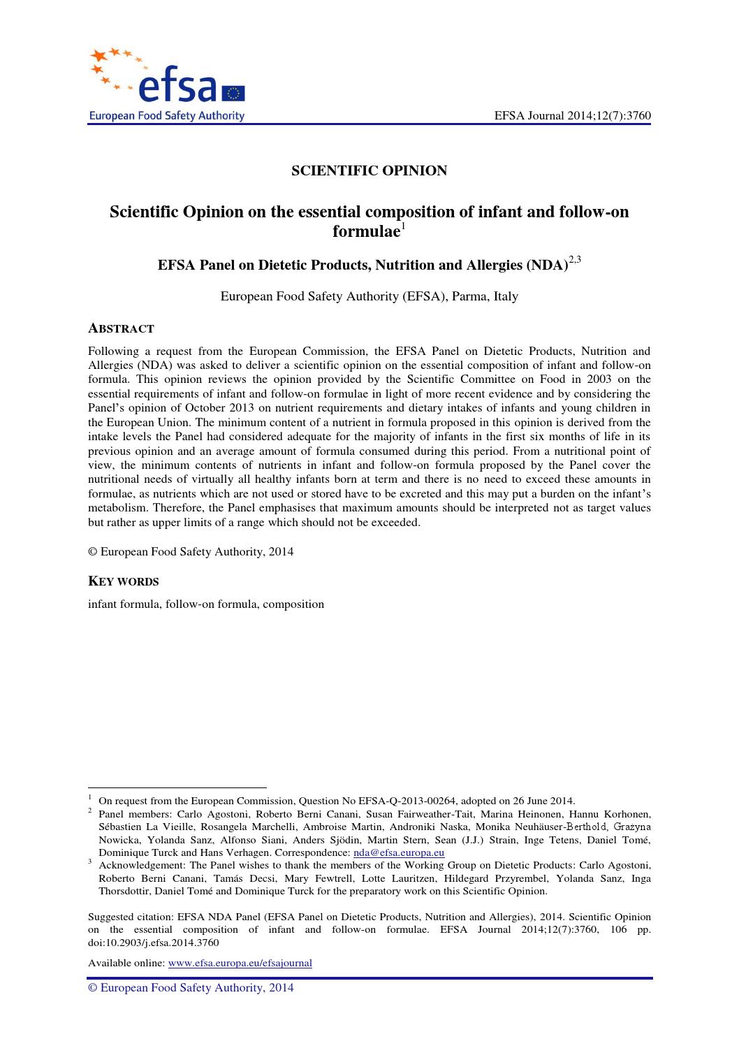 Efsa final by Patti Rundall - Issuu