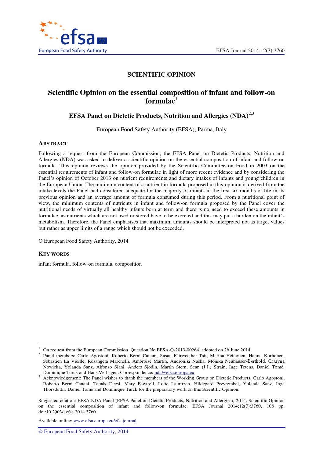 Efsa final by Patti Rundall - Issuu