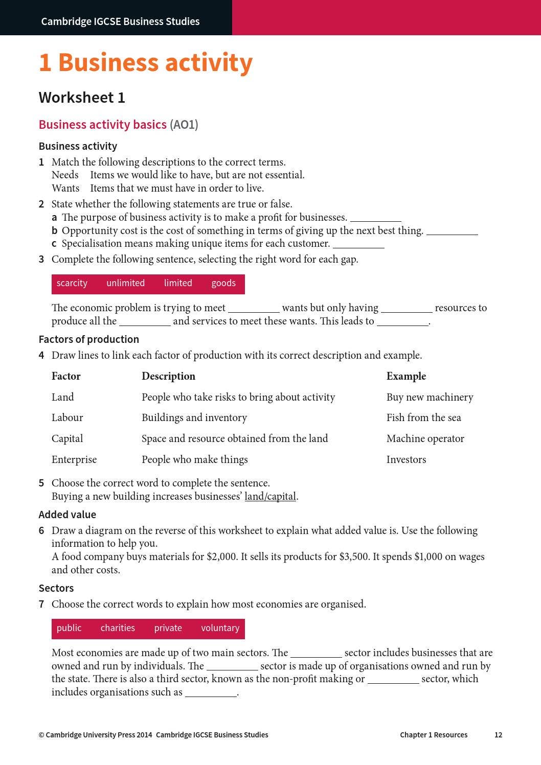 Cambridge IGCSE Business Studies Teacher's Resource by Cambridge ...