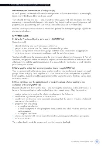 Cambridge International AS Level History Teacher's Resource by ...