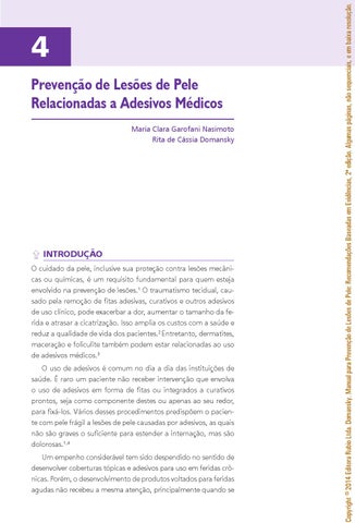 Manual para Prevenção de Lesões de Pele: Recomendações Baseadas em ...