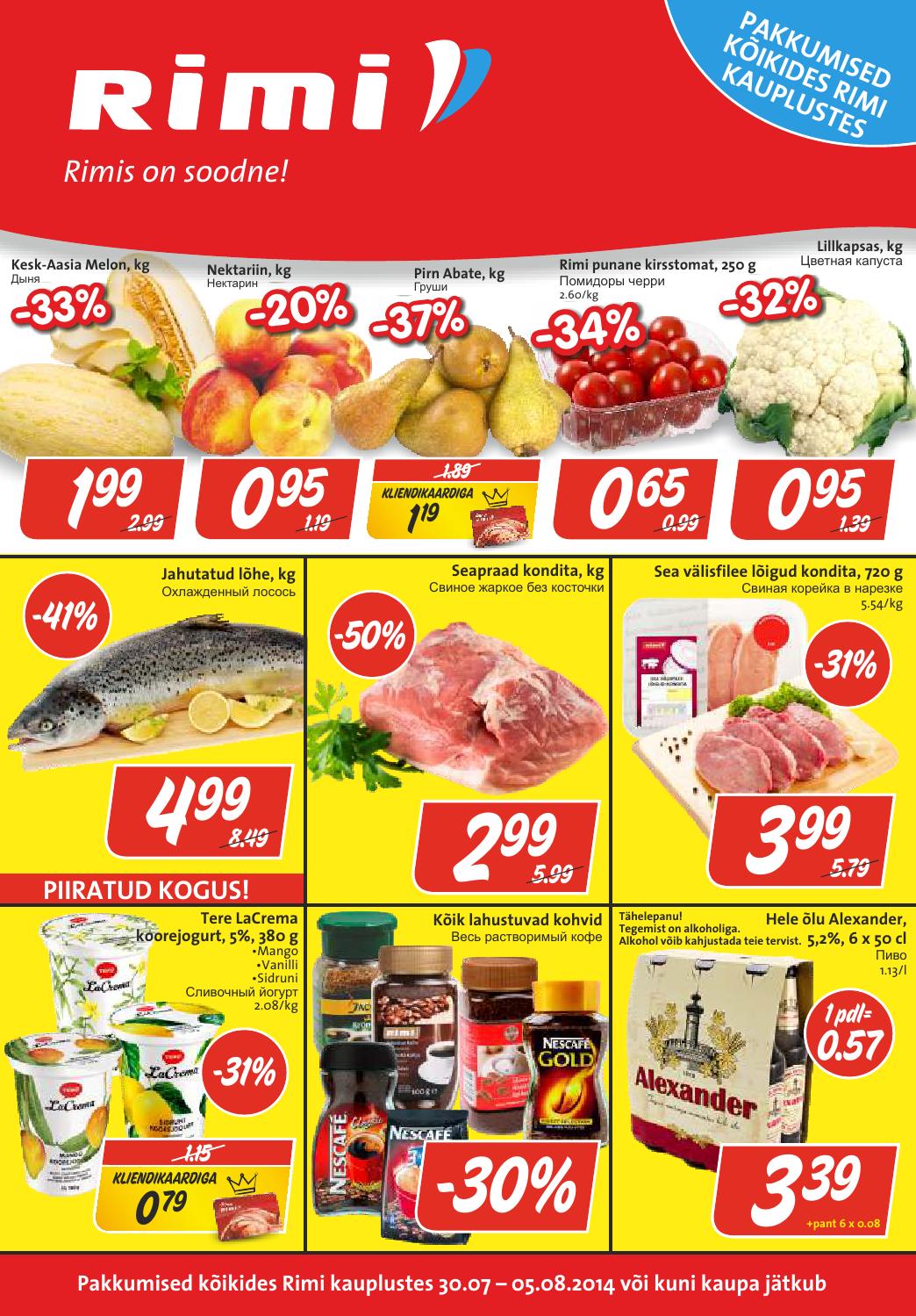 Rimi kliendileht 30.07-05.08 by Rimi - Issuu