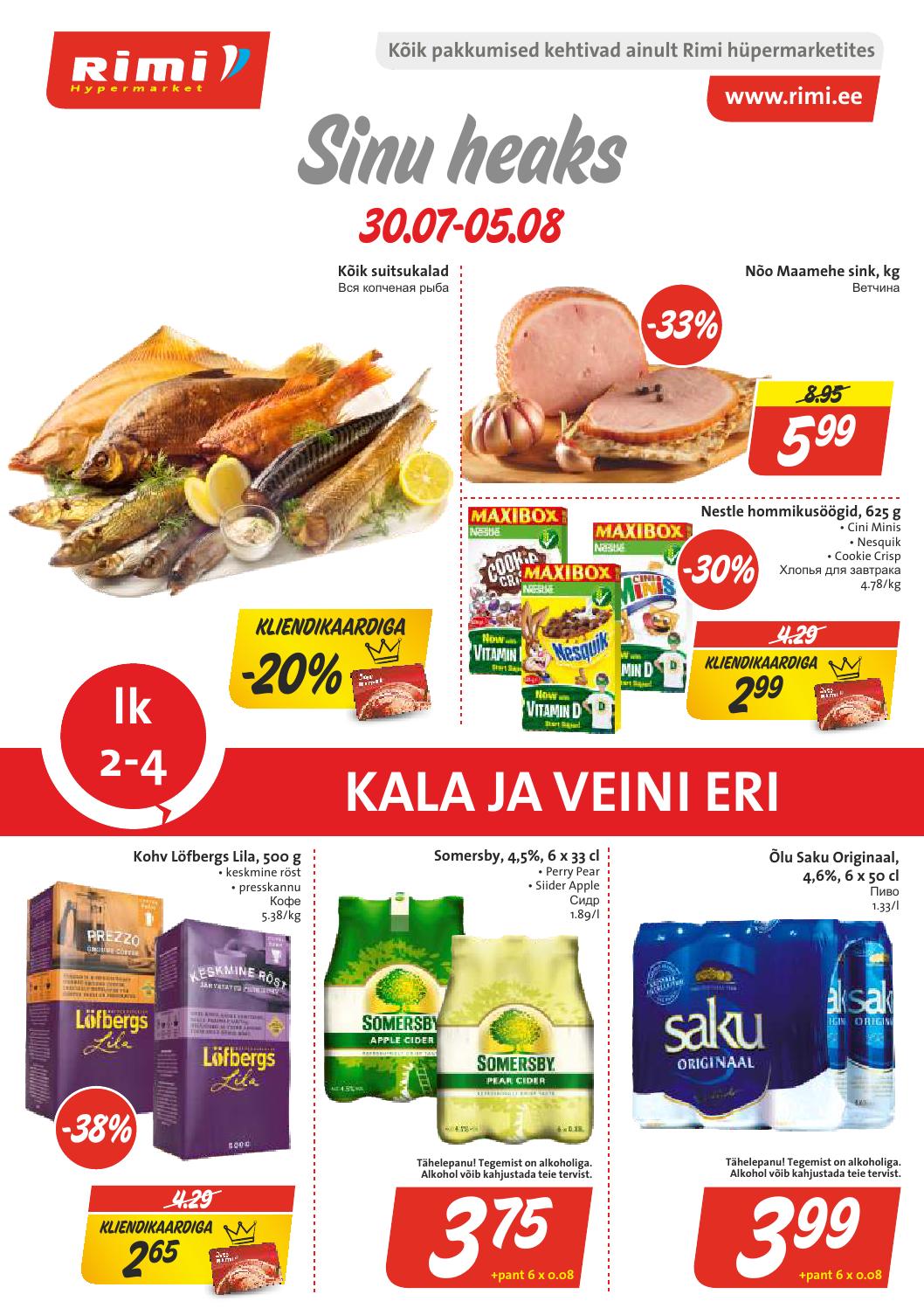 Rimi Hüpermarketite Kala ja Veini Eri by Rimi - Issuu