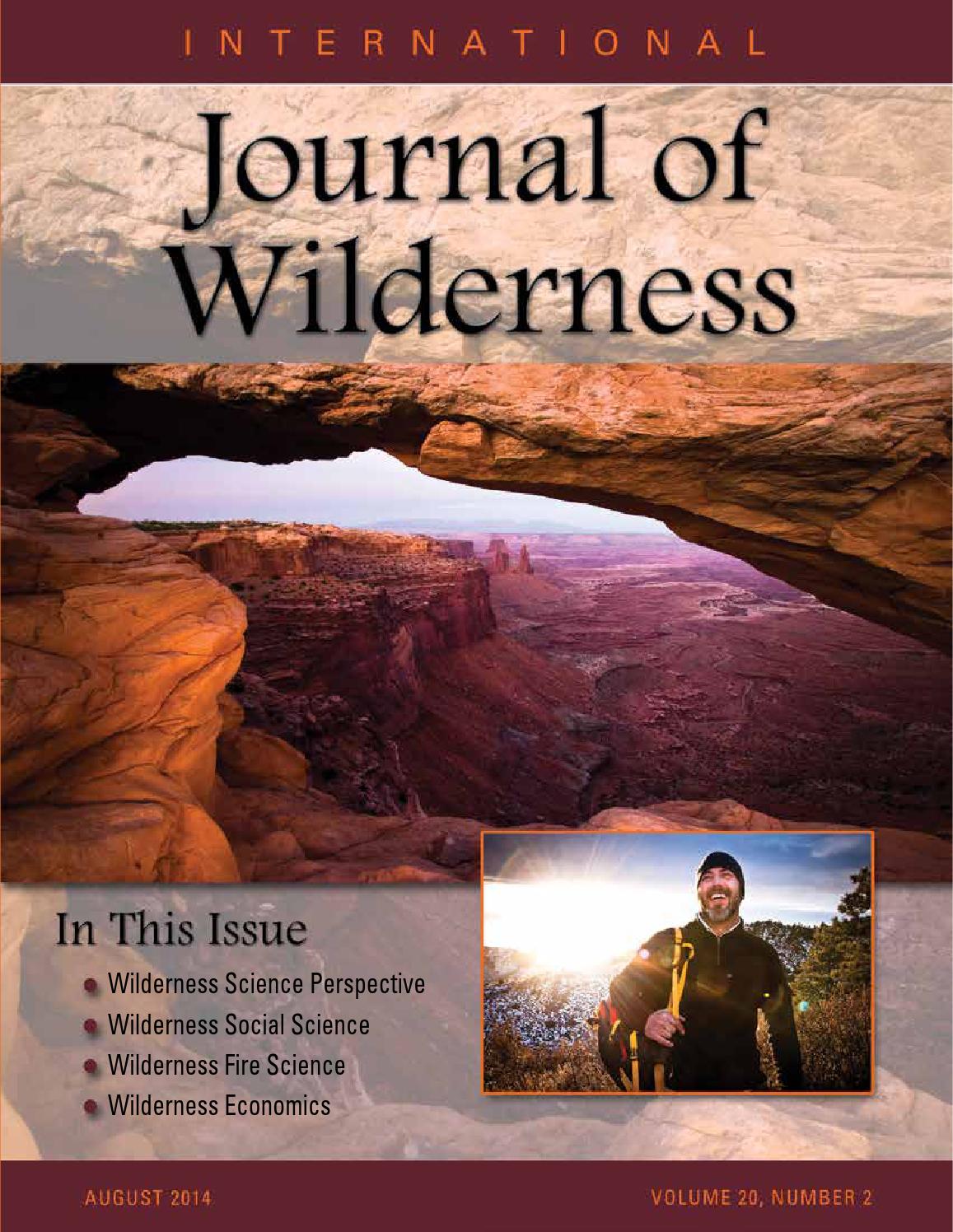 International Journal of Wilderness: Volume 20, No 2, August 2014 by ...