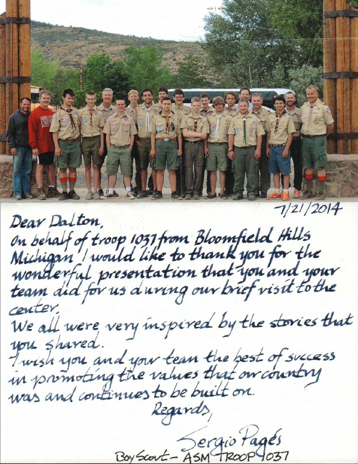 Boy scouts letter by Center for American Values Inc - Issuu