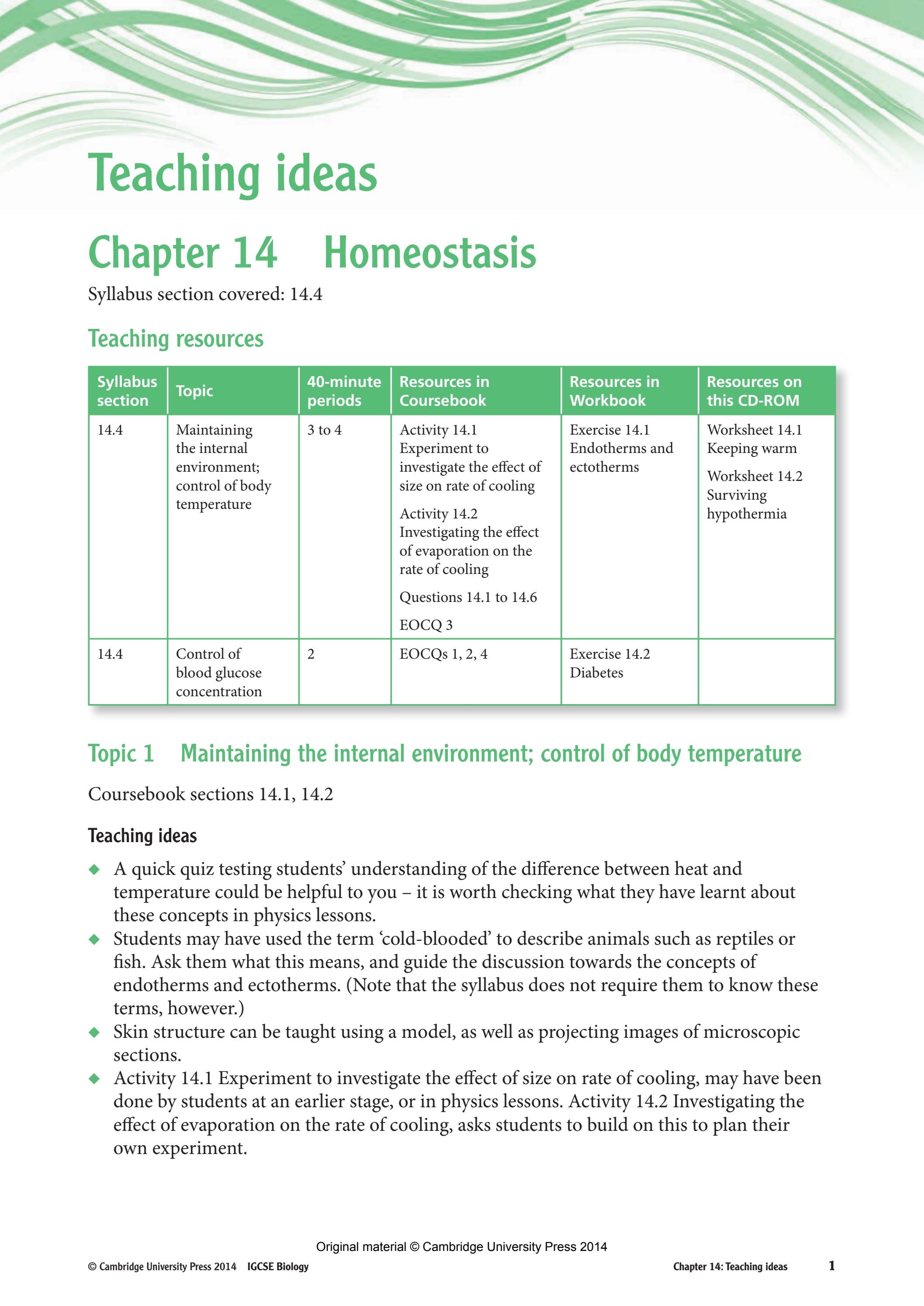 Cambridge IGCSE Biology Teacher's Resource (third edition) by Cambridge ...