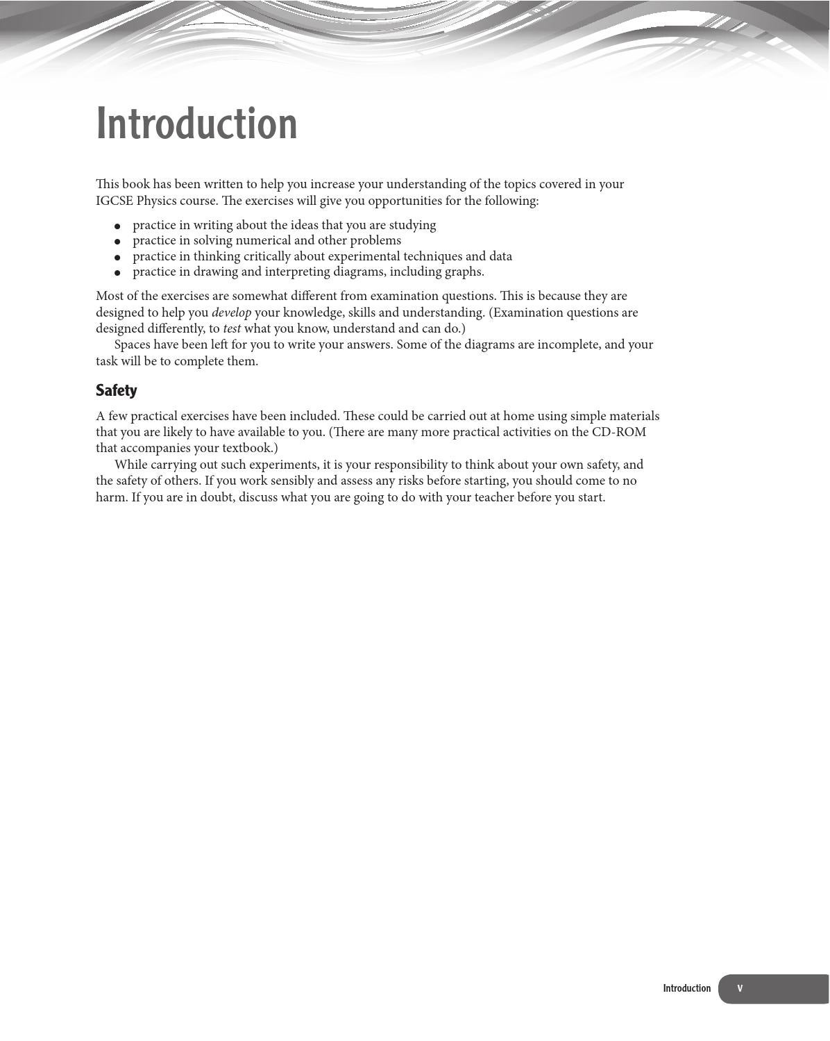 Cambridge IGCSE Physics Workbook second Edition By Cambridge