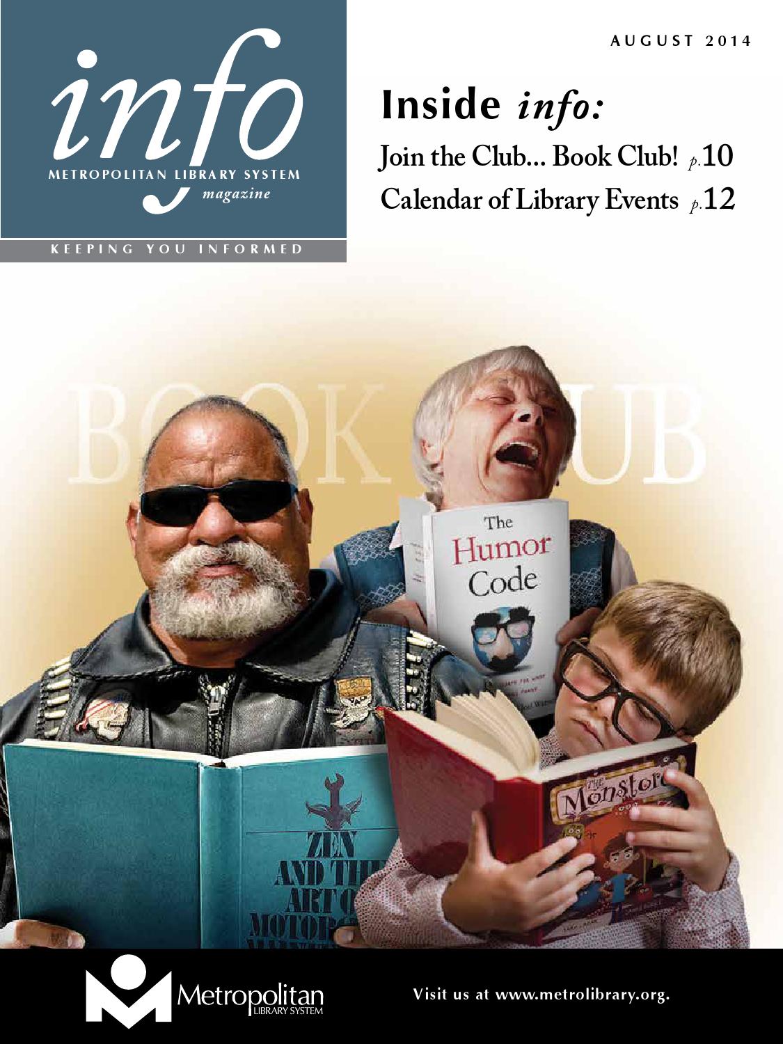 INFO - August 2014 by Metropolitan Library System Oklahoma - Issuu