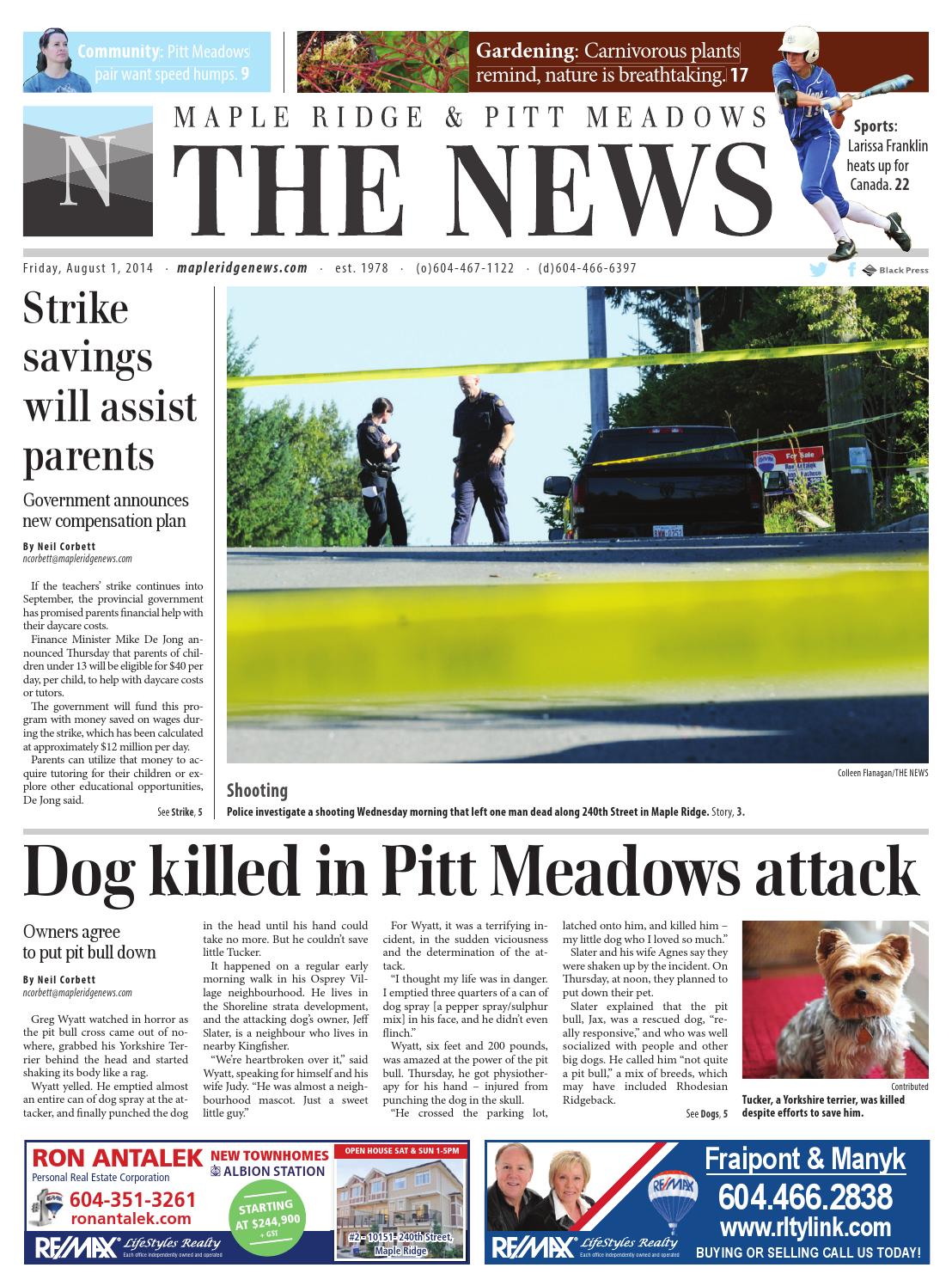Maple Ridge News, August 01, 2014 by Black Press Media Group - Issuu