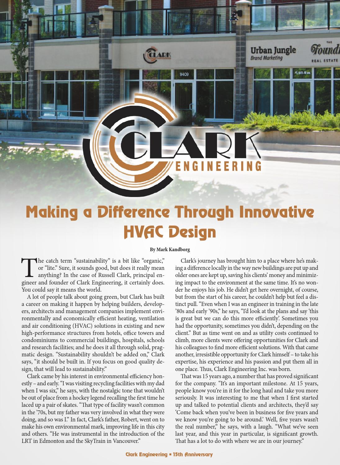 Clark Engineering by Business in Edmonton Magazine - Issuu