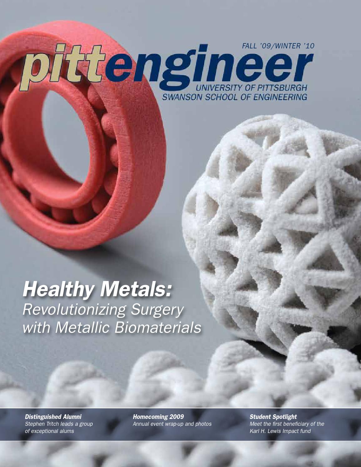 Pitt Engineer - Fall 2009 by PITT | SWANSON School of Engineering - Issuu