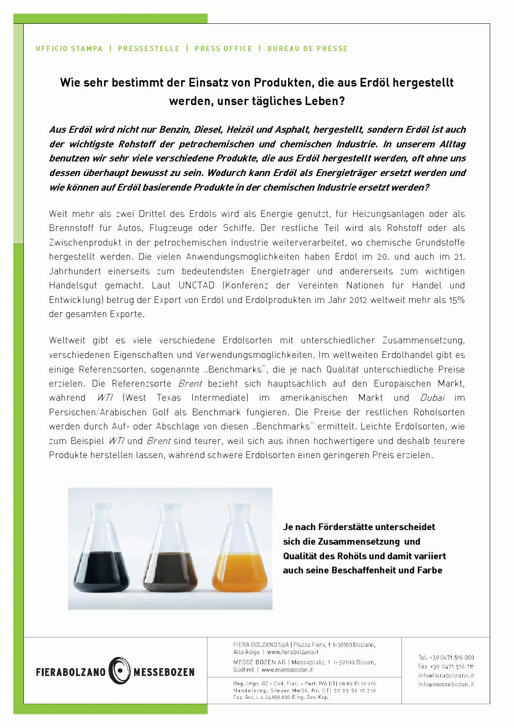 Artikel 7: Produkte aus Erdoel by Fiera Bolzano - Issuu