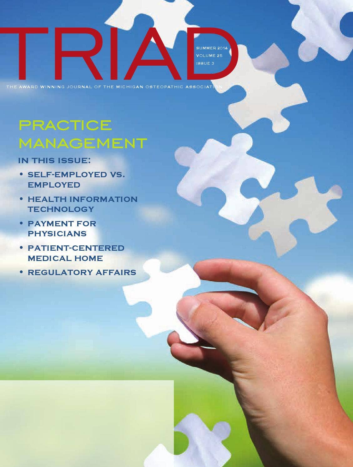TRIAD Volume 25, Issue 3 by Michigan Osteopathic Association - Issuu