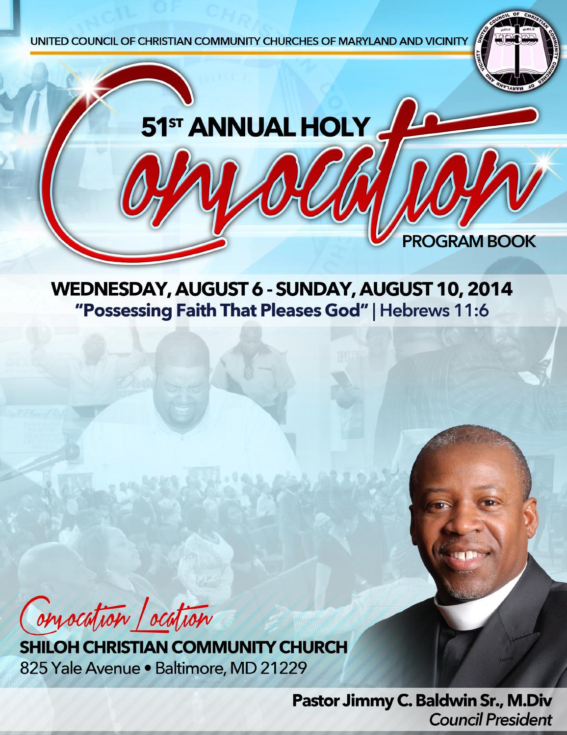 UCCCC 51st Annual Holy Convocation Program Book by Kingdom Graphic ...