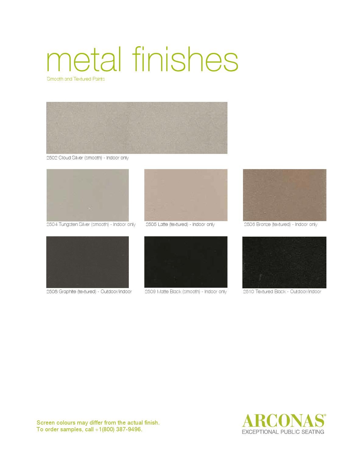 metal-finishes by ARCONAS - Issuu