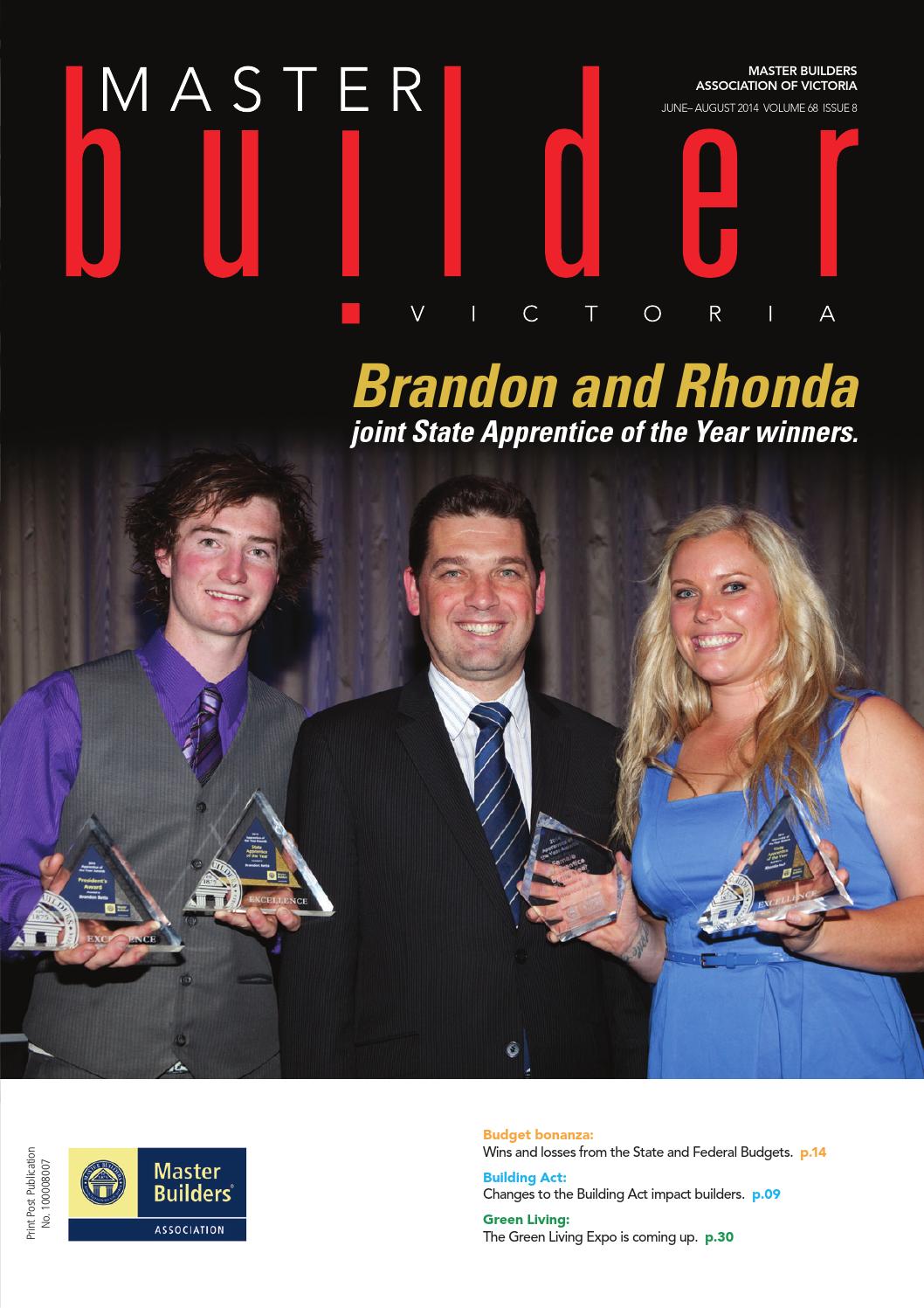 2014 Master Builders Victoria Magazine Jun-Aug by arkmedia4217 - Issuu