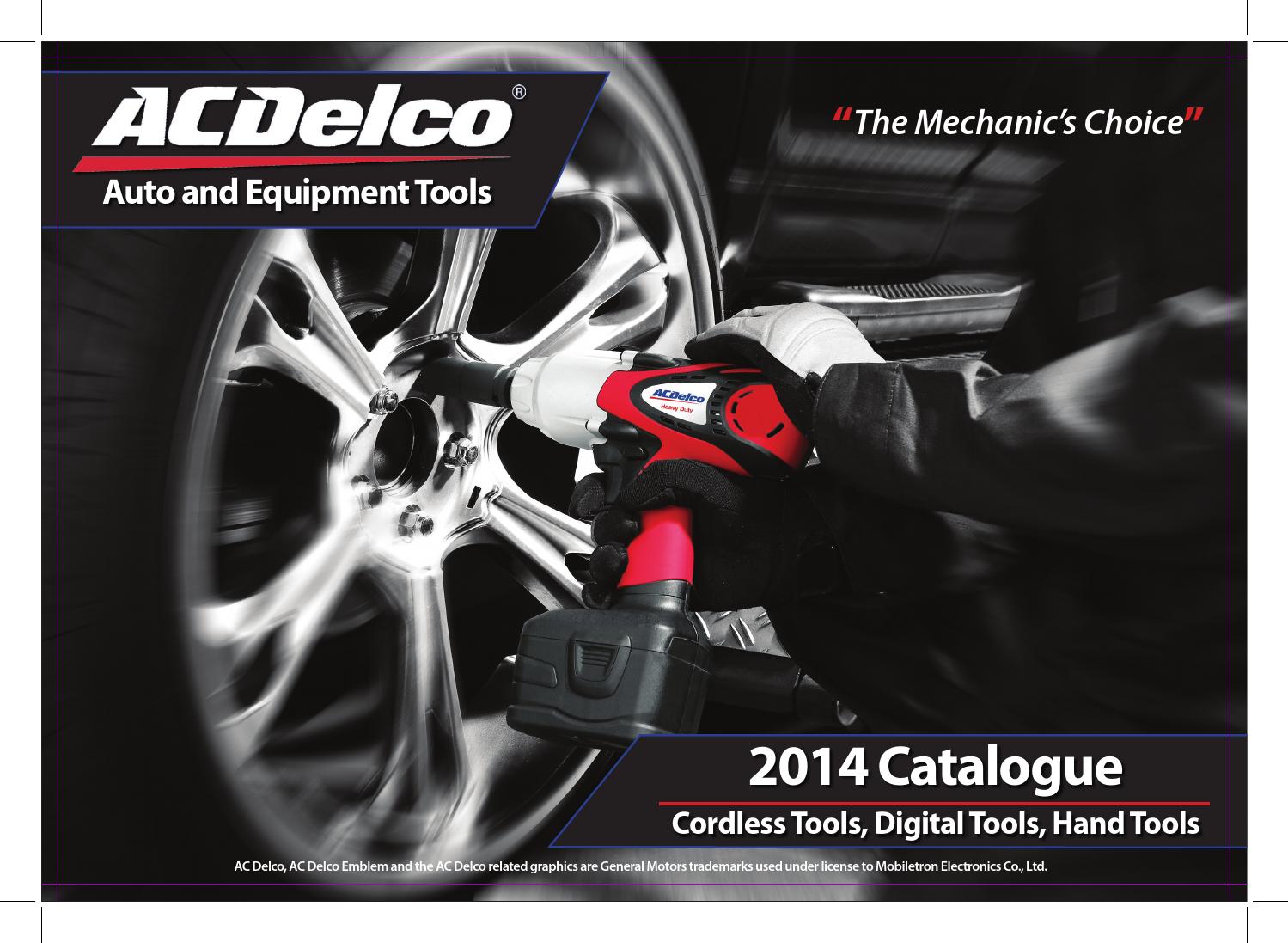 ACDelco New 2014 Catalogue by Mobiletron UK - Issuu