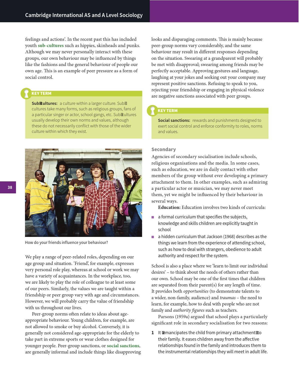 Cambridge International AS and A Level Sociology Coursebook by ...