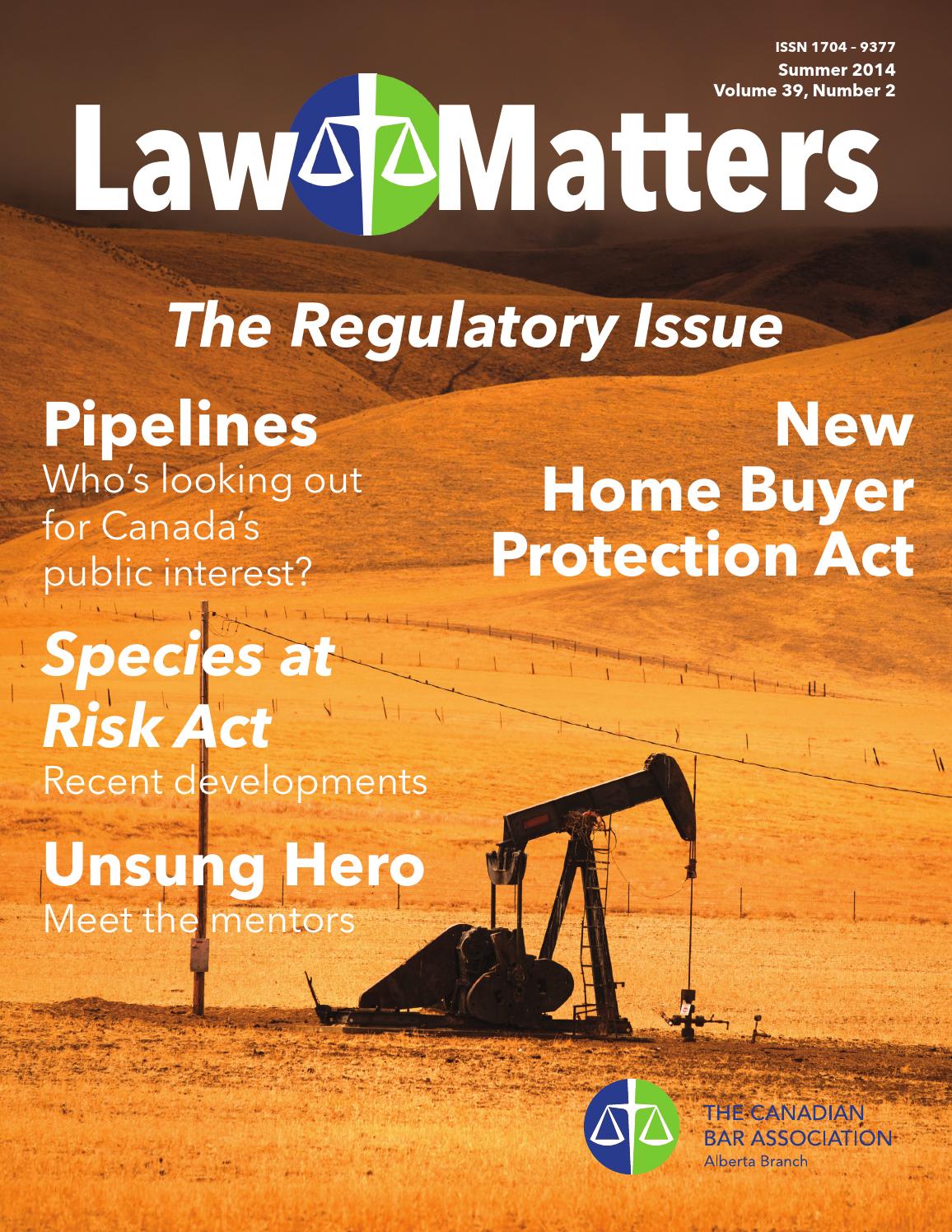 Law Matters | Summer 2014 by Canadian Bar Association, Alberta Branch ...