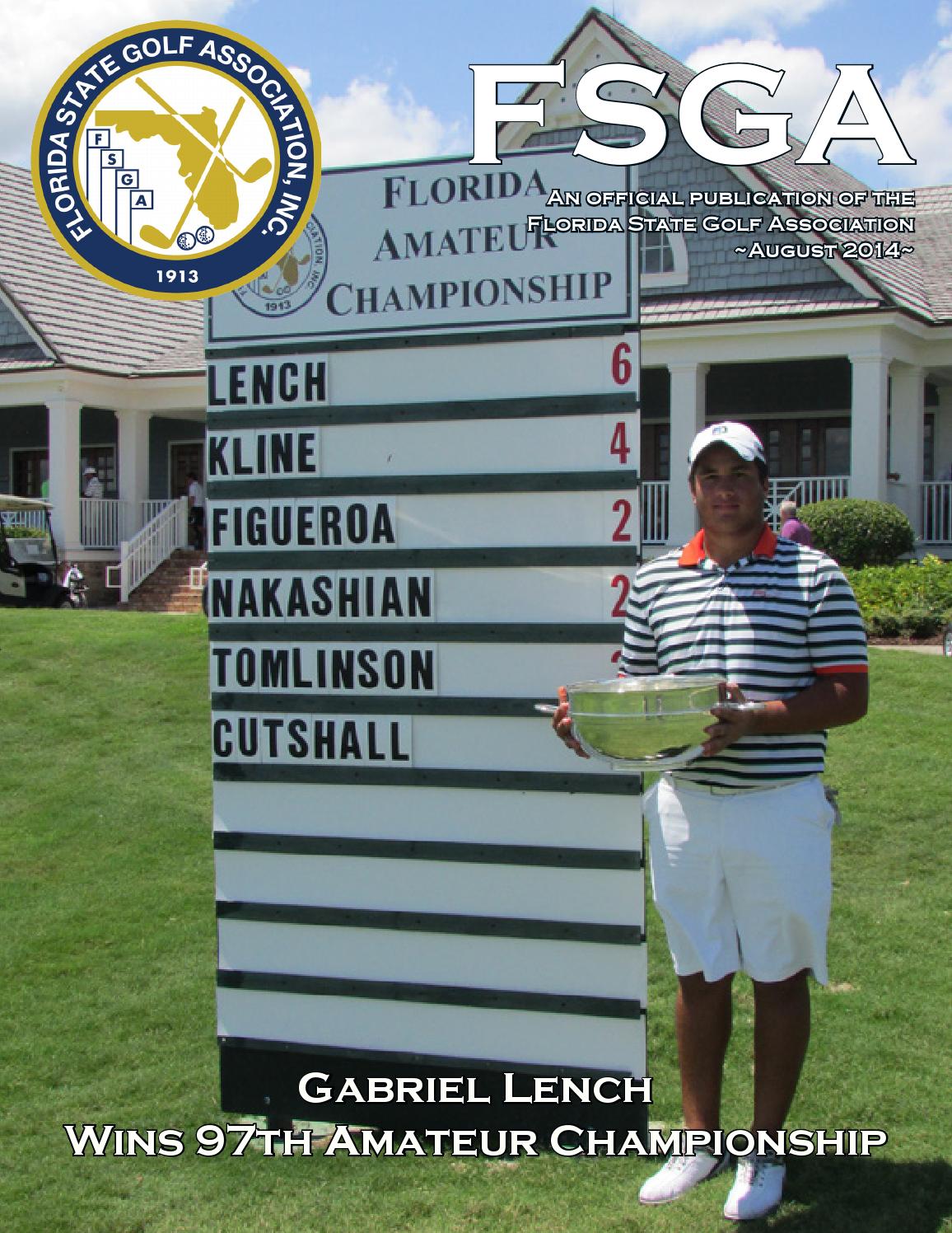 Inside the FSGA - August 2014 by Florida State Golf Association - Issuu