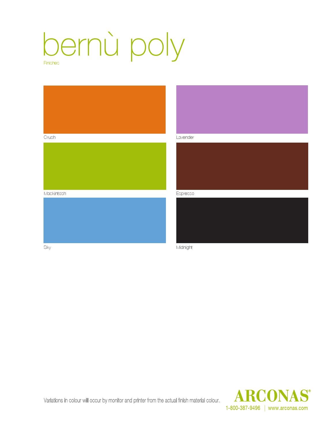 bernu-poly-finishes by ARCONAS - Issuu