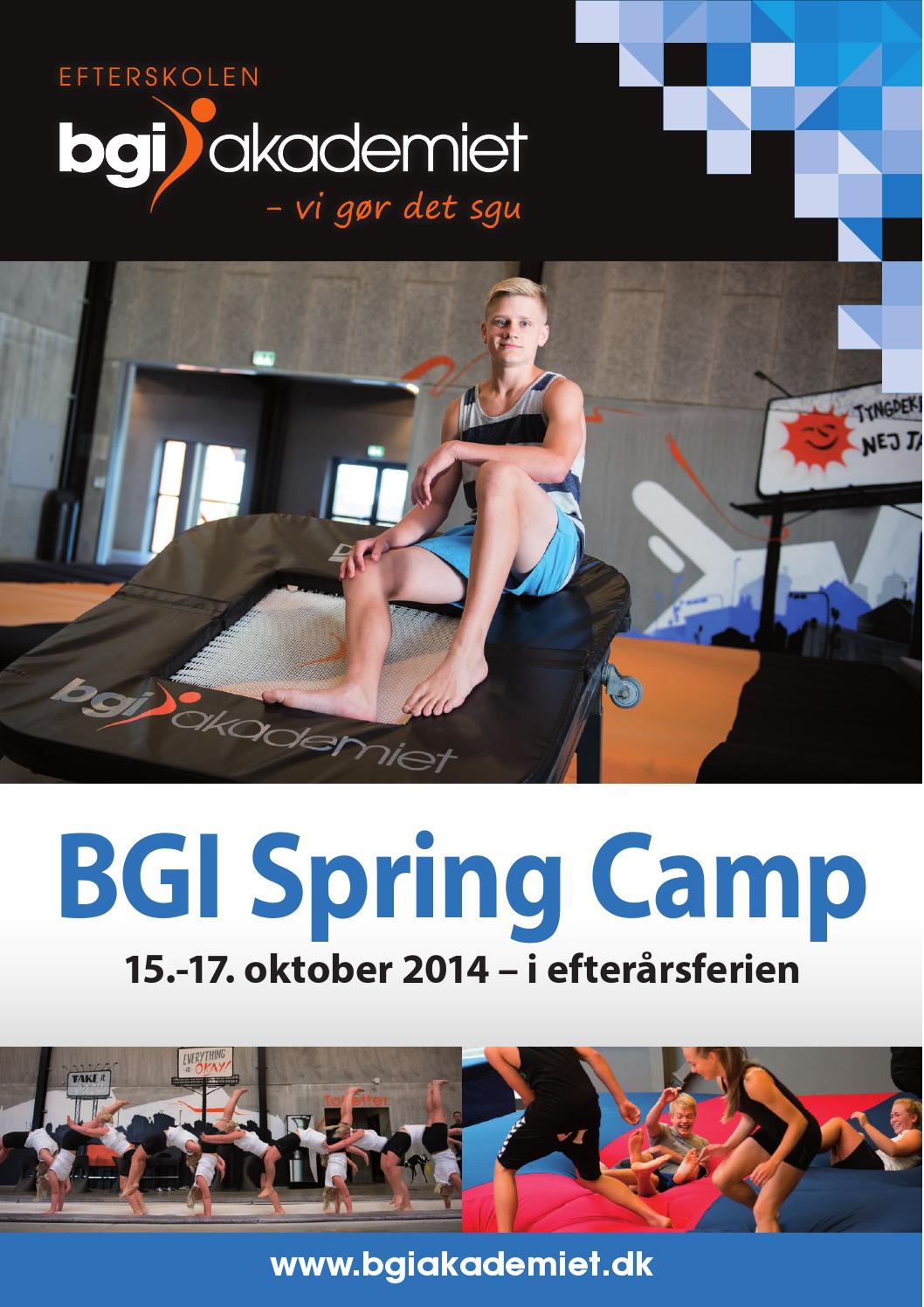 BGI Spring Camp efterår 2014 by Efterskolen BGI akademiet - Issuu