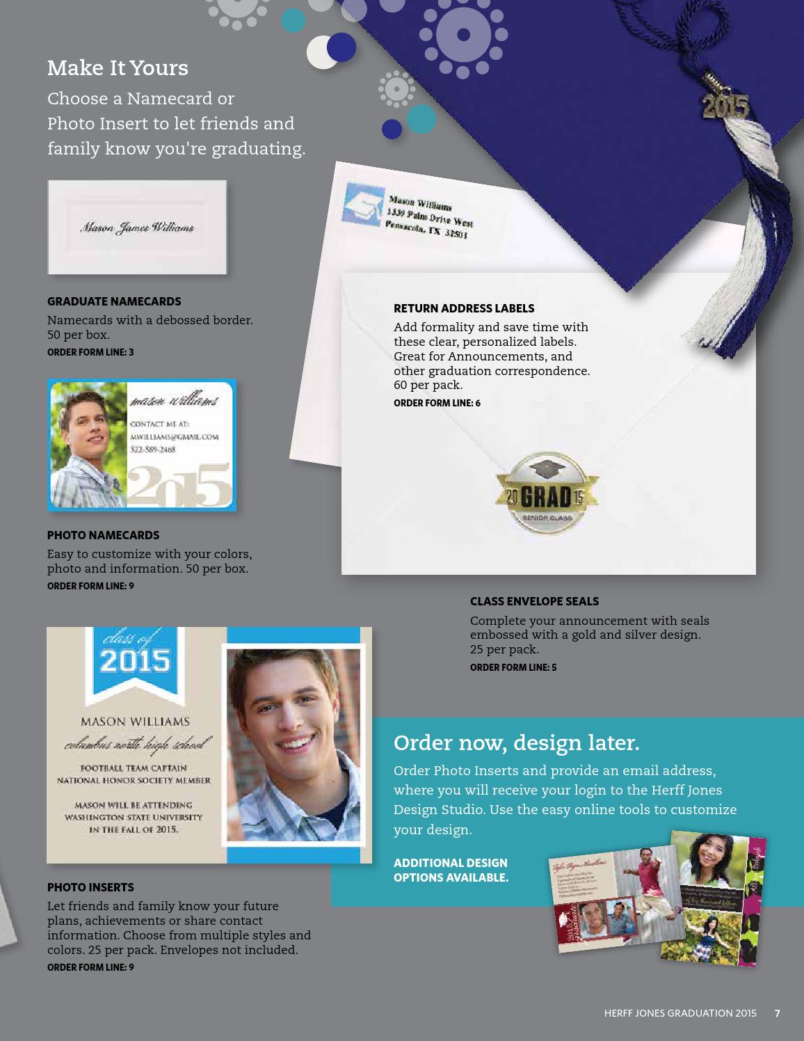 Herff Jones Graduation 2015 Catalog No Apparel By Herff Jones Issuu