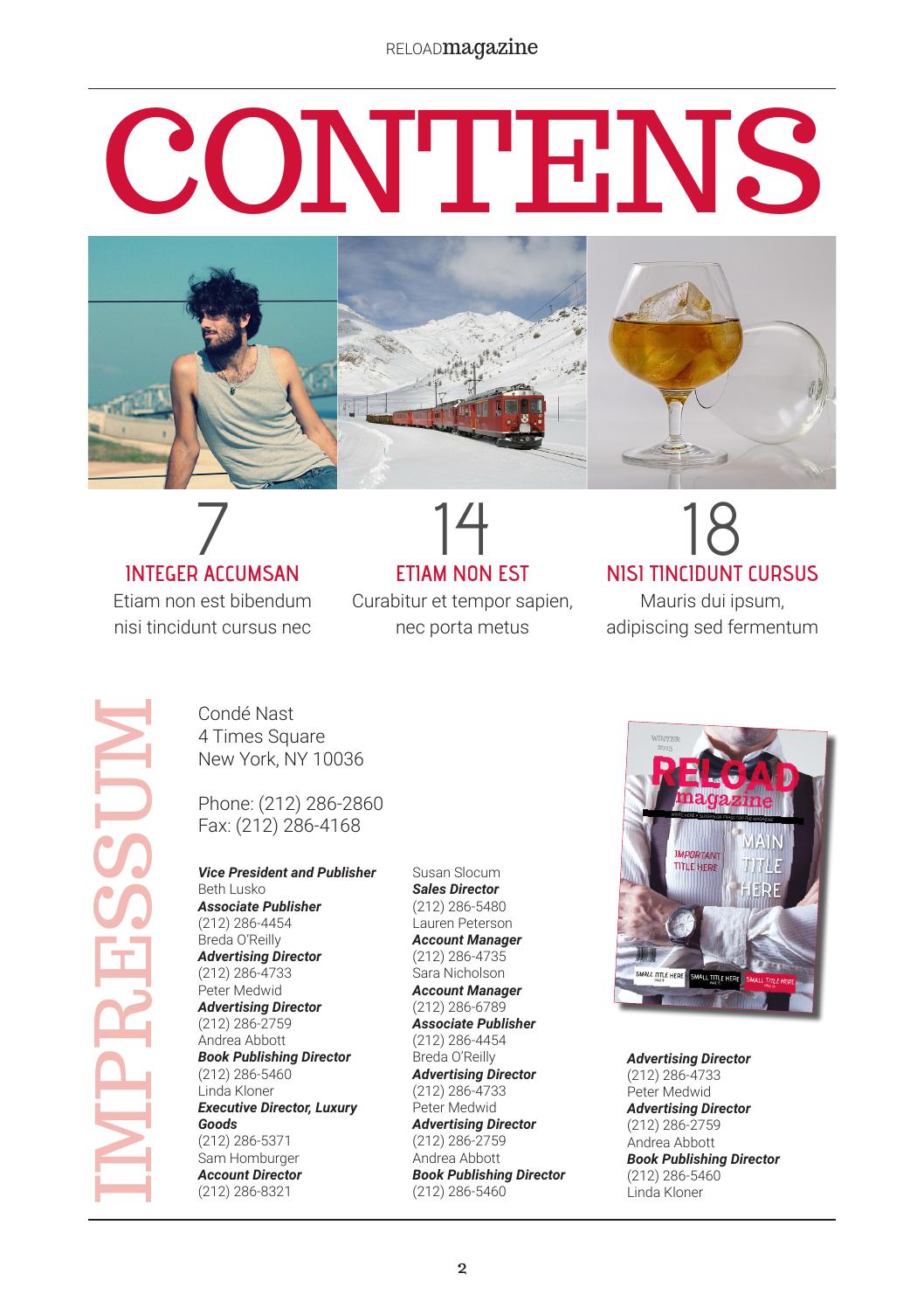 RELOAD magazine template by Refresh | Studio - Issuu