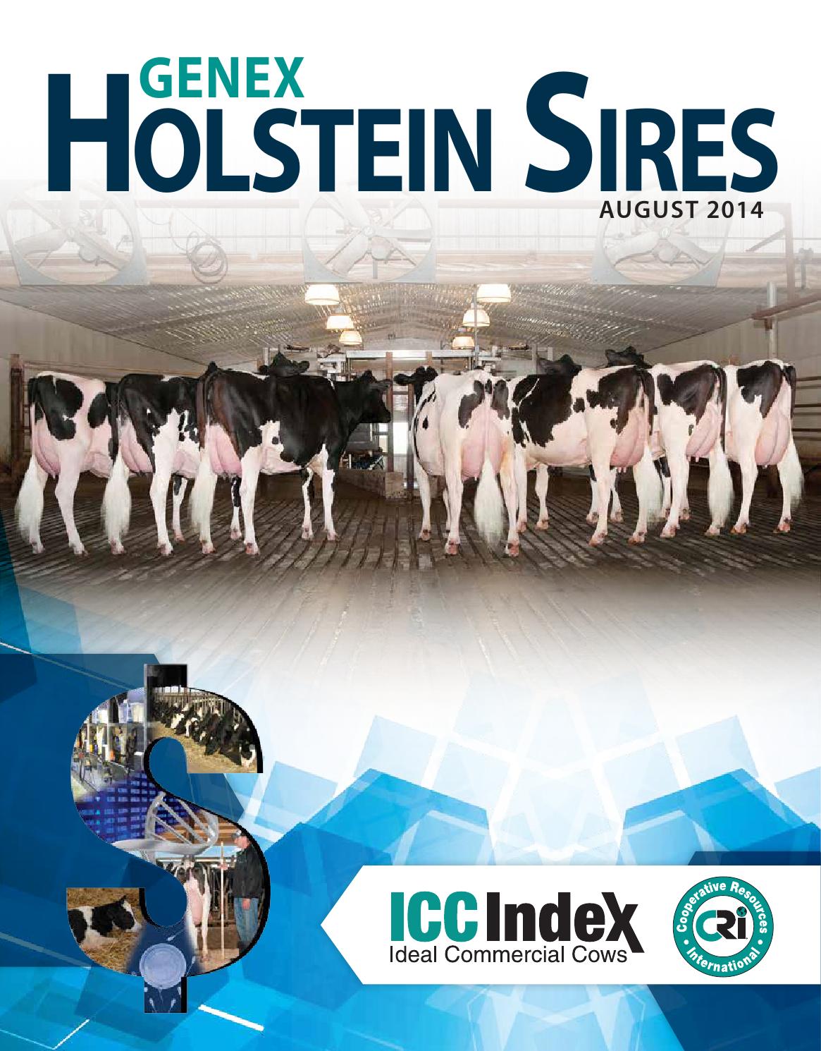 August 2014 Genex Holstein Sires by GENEX - Issuu
