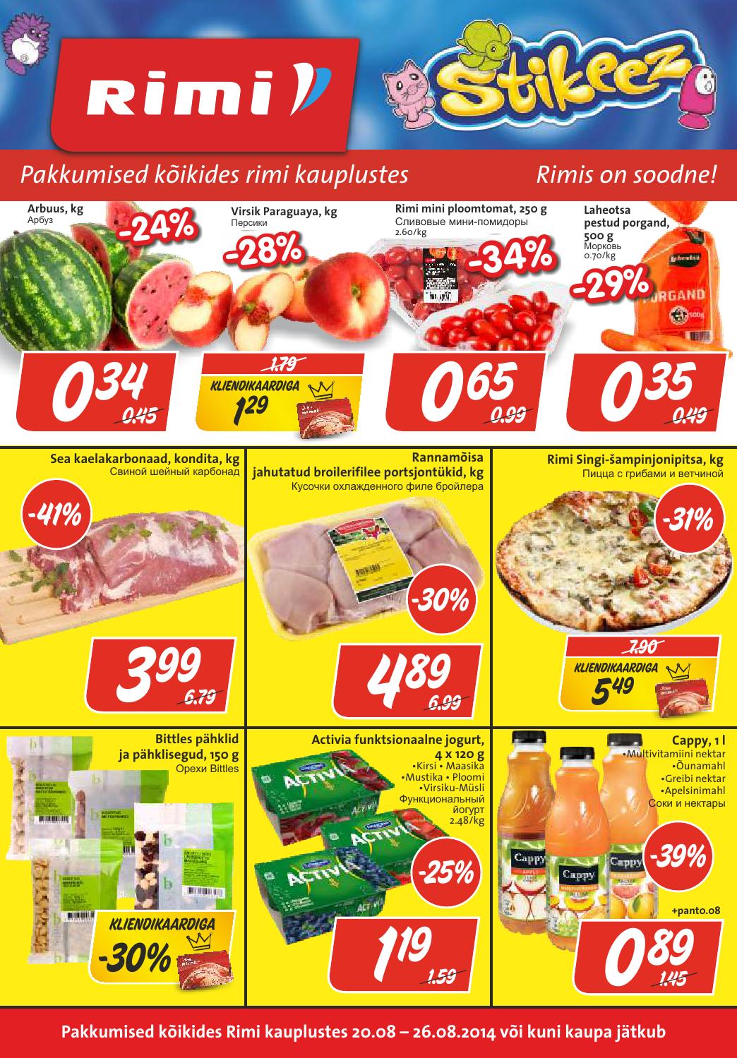 Rimi parimad pakkumised 20.08-26.08 by Rimi - Issuu