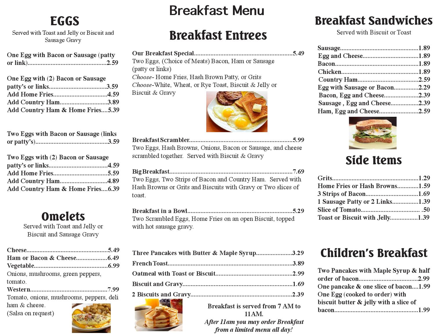 Dry Hill Breakfast Menu by netmg - Issuu
