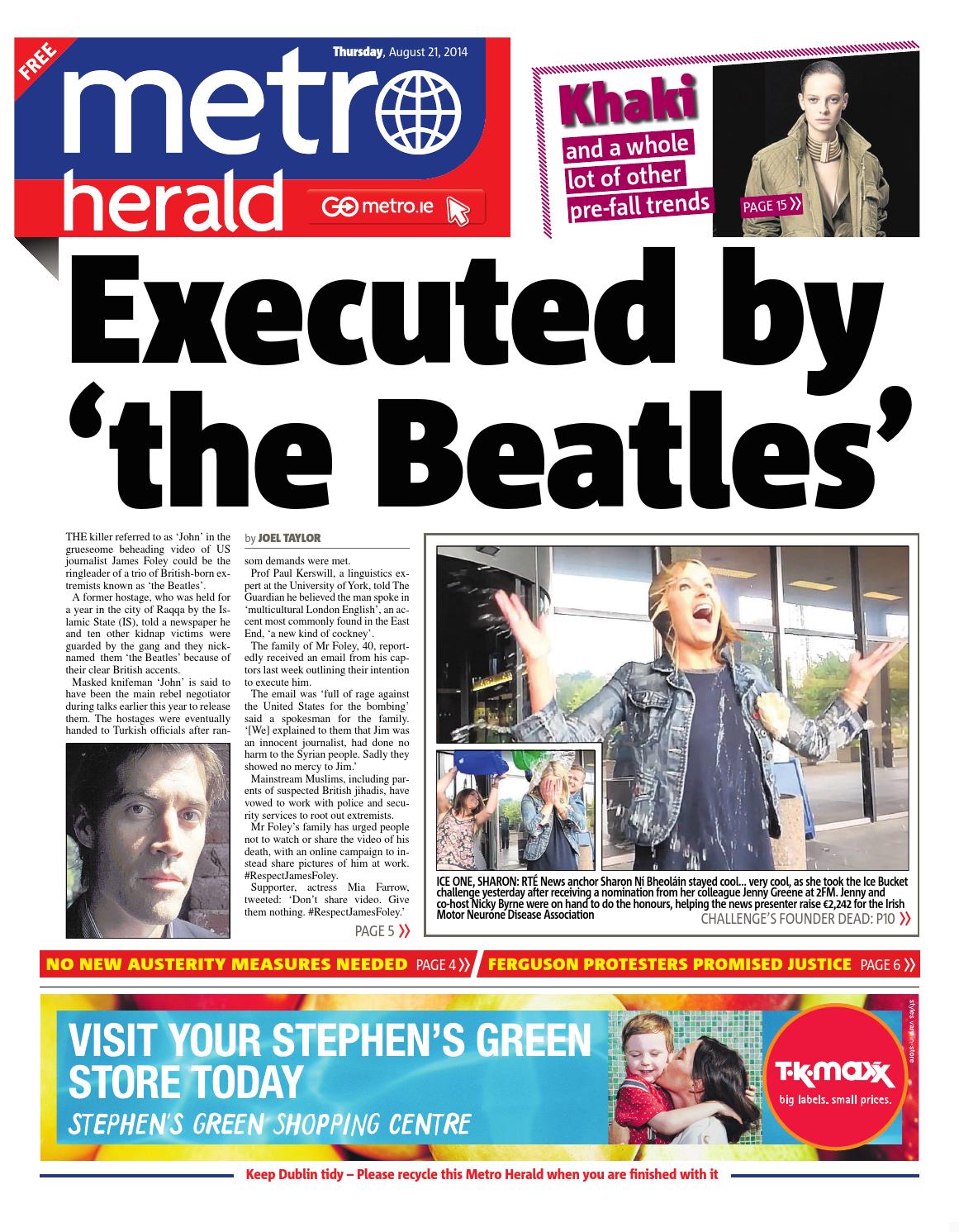 Metro Herald, Thursday, 21 August, 2014 by Metro Herald - Issuu