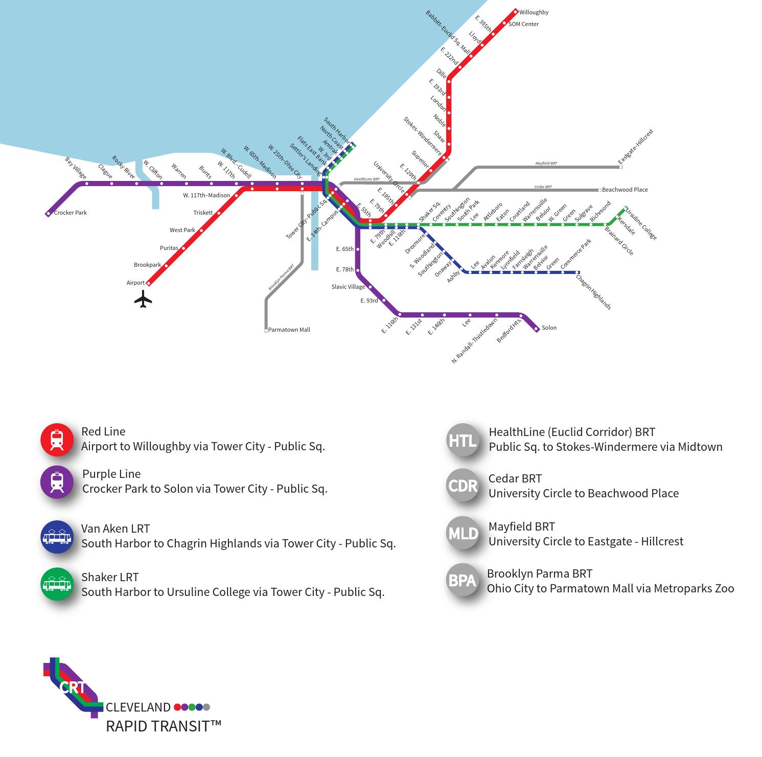 Cleveland Fantasy Transit Map by Stuart M. Davidovich - Issuu