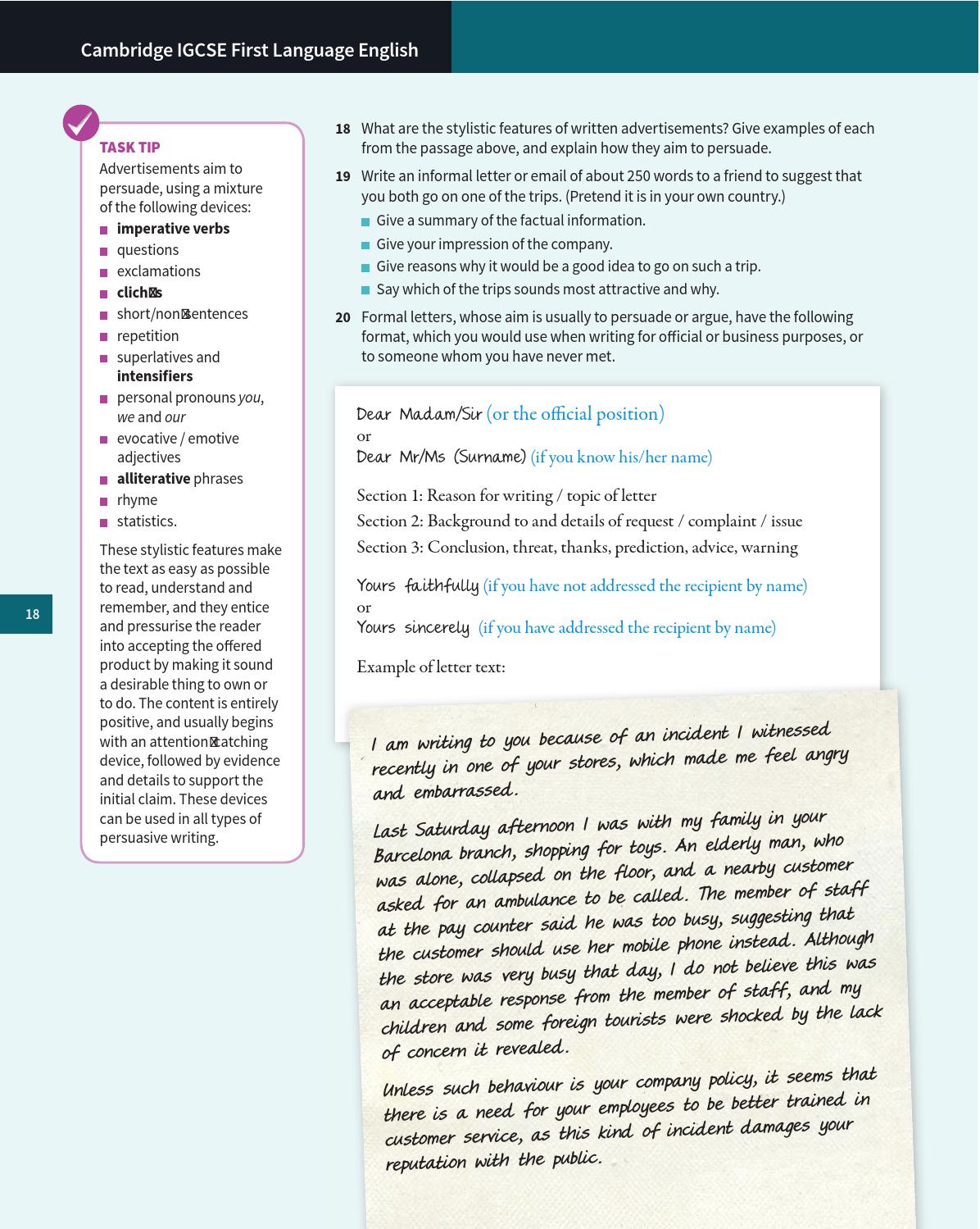 Cambridge IGCSE First Language English Coursebook Fourth Edition By 