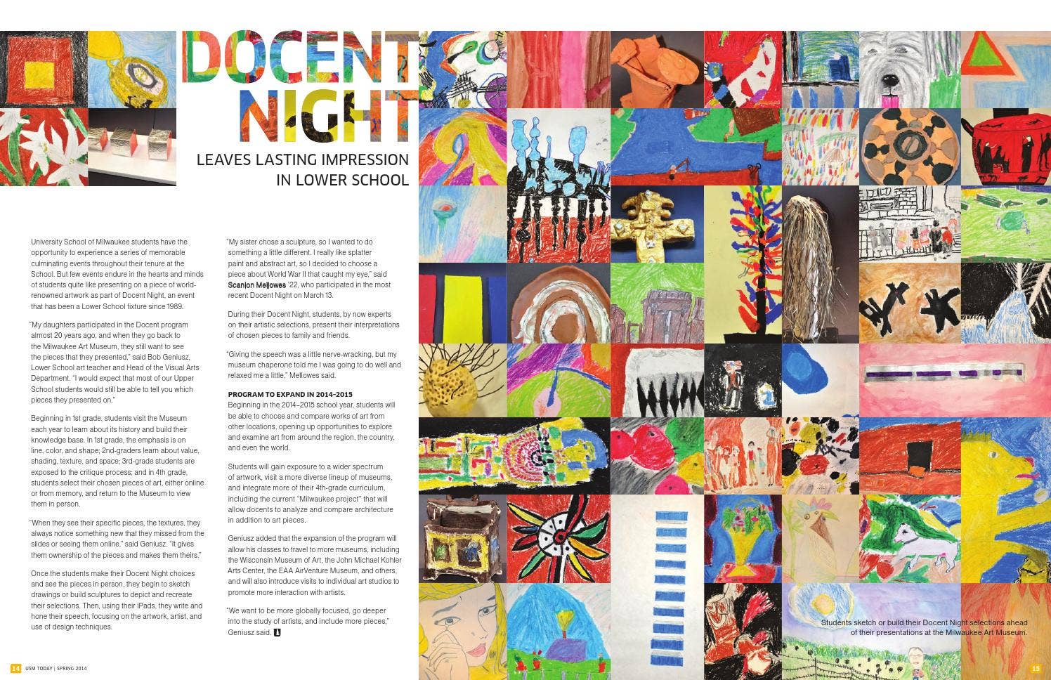 Usm Today Spring 2014 by University School of Milwaukee - Issuu