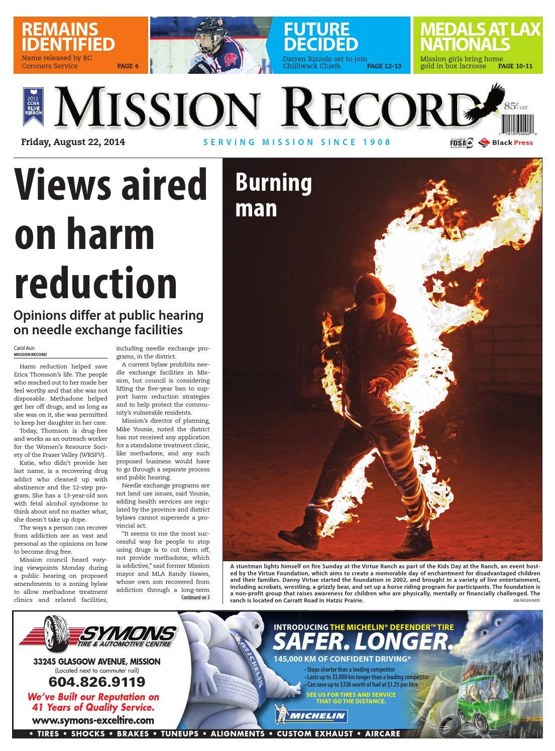 Mission City Record, August 22, 2014 by Black Press Media Group - Issuu